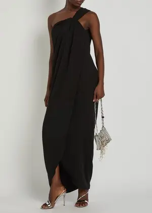 Ronny Kobo Xaden One-shoulder Crepe Maxi Dress