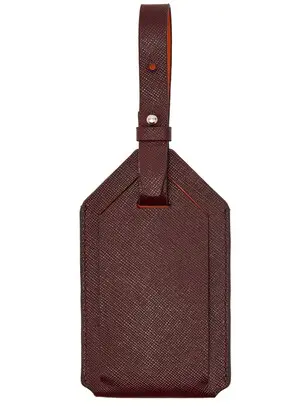 Paul Smith Logo Saffiano Leather Luggage Tag