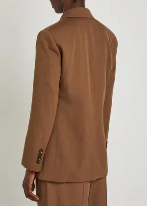 Brunello Cucinelli Double-breasted Wool-blend Blazer