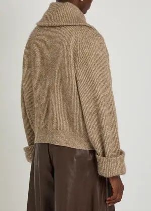 Brunello Cucinelli Metallic-knit Cashmere-blend Cardigan