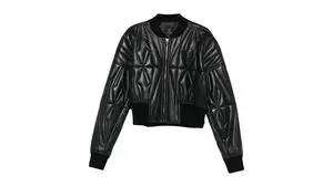 Rick Owens X Moncler Woven Geocamo Cropped Jacket - Black