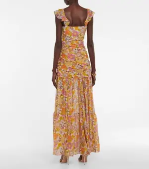 Veronica Beard Flower Printed Dress