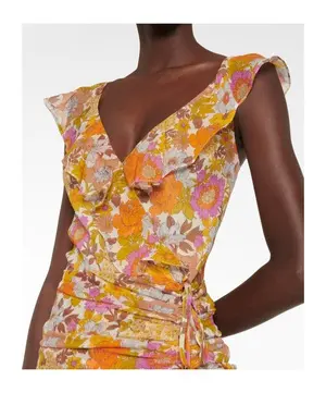 Veronica Beard Flower Printed Dress