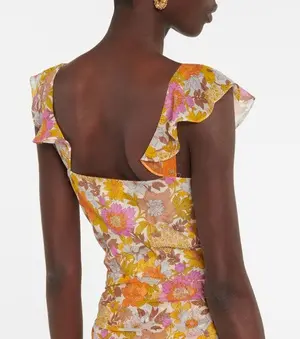 Veronica Beard Flower Printed Dress