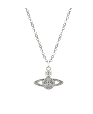 VIVIENNE WESTWOOD Enamel Orb Charm Necklace - Gray