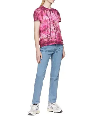 AMI Paris Tie-dyed Crewneck T-shirt