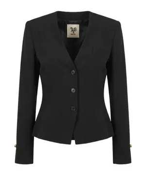 ANIYE BY Long-sleeve V-neck Jacket - Black