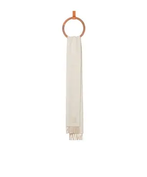 Loewe Logo Wool Cashmere Scarf