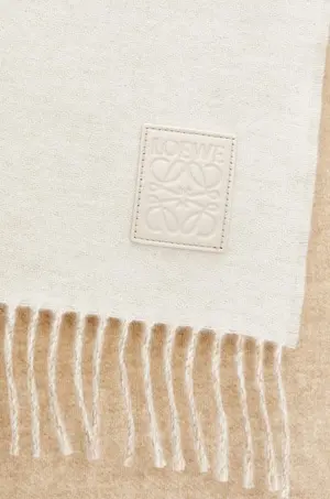 Loewe Logo Wool Cashmere Scarf