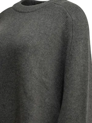 LISA YANG Cropped Crew Neck Knitted Sweater