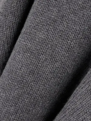 LISA YANG Cropped Crew Neck Knitted Sweater