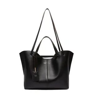 Max Mara Shopper In Nappa Double - Black