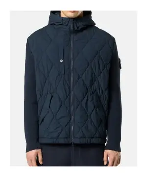 Stone Island Padded Hooded Jacket With Anti-drop