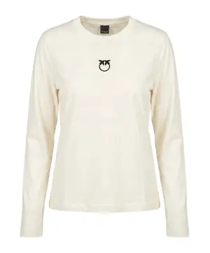 Pinko Love Birds Logo-print T-shirt - White