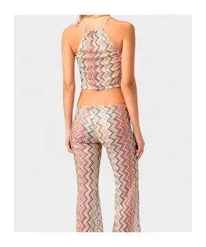 Missoni Zigzag-knit Halterneck Top