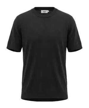 Altea Fine-knit Short-sleeve T-shirt - Nero