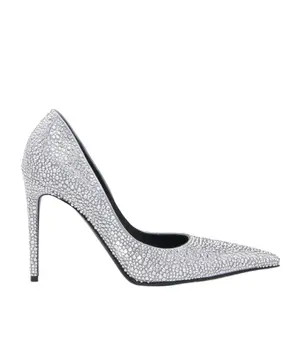 Alexander McQueen Skull Pump In -finish - Silver