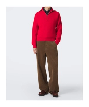 JIL SANDER Cotton Corduroy Wide-leg Pants