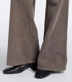 NILI LOTAN Florence Corduroy Wide-leg Pants - Grey