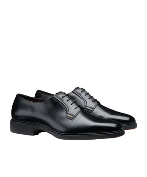 Santoni Easy Lace-up Leather Derby Shoes