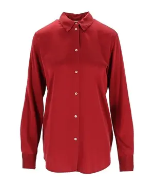 FORTE_FORTE Long-sleeved Shirt - Bordeaux