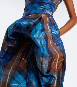 VIVIENNE WESTWOOD Chichi Draped Plaid Maxi Dress