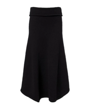 AYA MUSE Ken Cotton Midi Skirt - Black