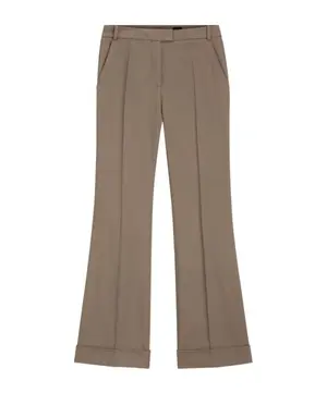 Hugo Boss Flared-fit Stretch Gabardine Trousers