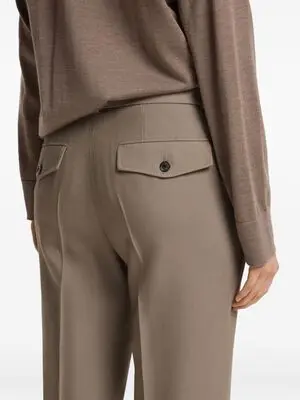 Hugo Boss Flared-fit Stretch Gabardine Trousers
