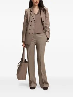 Hugo Boss Flared-fit Stretch Gabardine Trousers