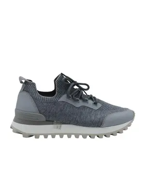 Eleventy Textured Lace-up Low-tops