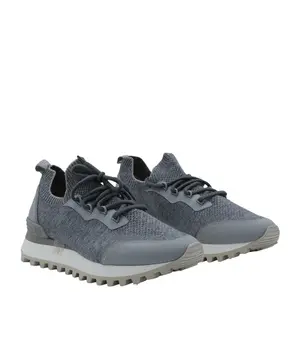 Eleventy Textured Lace-up Low-tops