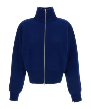 Extreme Cashmere Zip Cardigan Xtra Cute - Blue