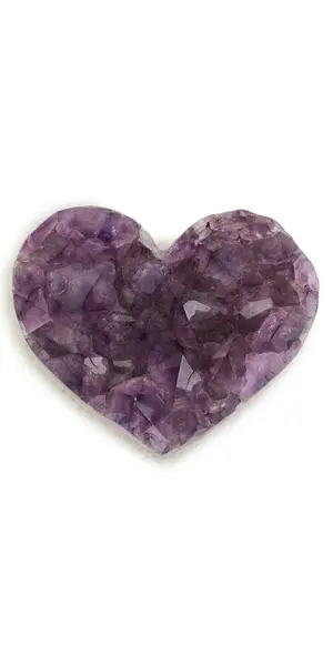 Jia Jia Small Druzy Heart - Amethyst