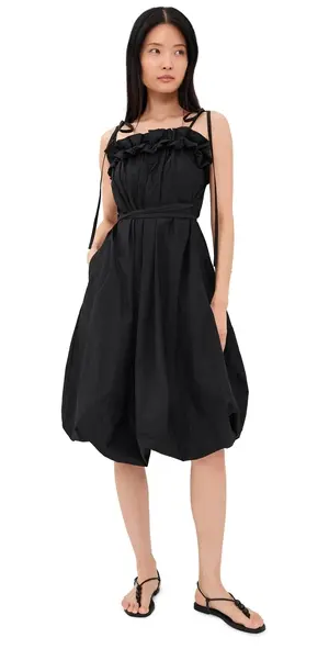 LEE MATHEWS Rosie Cami Midi Dress - Black