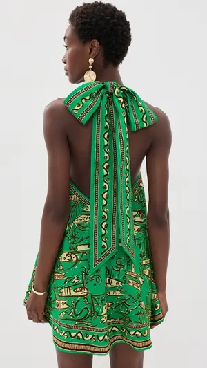 ALEMAIS Fish Sticks Mini Dress