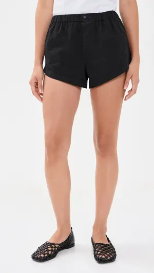 ALL THREE Celia Poplin Shorts