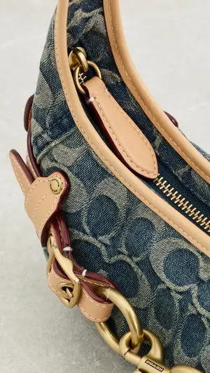 COACH Belted Ergo Signature Jacquard Shoulder Bag 26