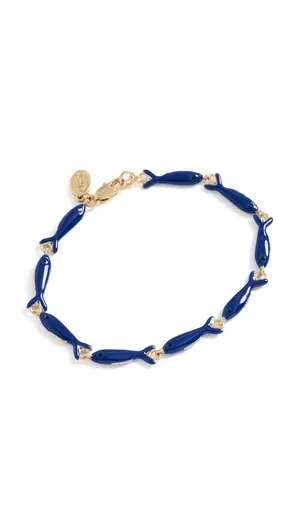 Clare V. Enamel Sardine Bracelet