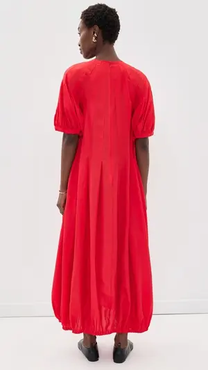 LEE MATHEWS Lily Silk Midi Dress