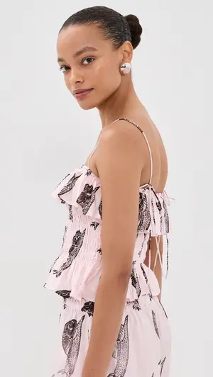 Alix Of Bohemia Claire Snail Study Silk Top