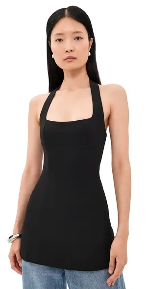 RUNAWAY THE LABEL Sable Halter Tailored Top