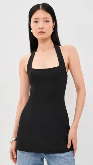 RUNAWAY THE LABEL Sable Halter Tailored Top