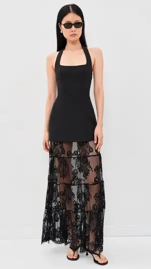 RUNAWAY THE LABEL Sable Halter Tailored Top