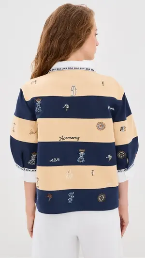 Sea Juliet Embroidered Rugby Top