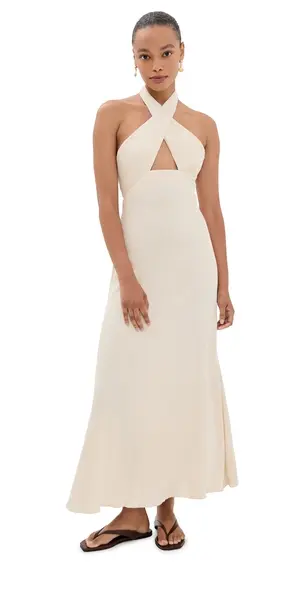Johanna Ortiz Light Heart Ankle Dress - Ecru