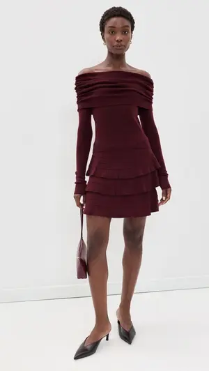 Susana Monaco Merino Wool Tiered Skirt