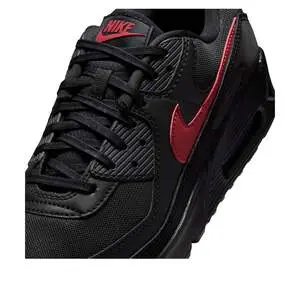 Nike Max 90 Low Top Sneakers - Black/black/hard Red