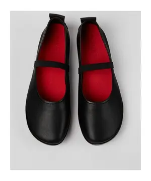 Camper Right Nina Leather Ballerina Flats