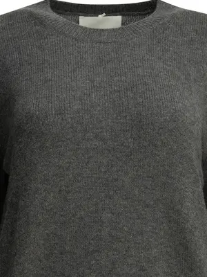 LISA YANG Long-sleeved Crew Neck Sweater - Gray